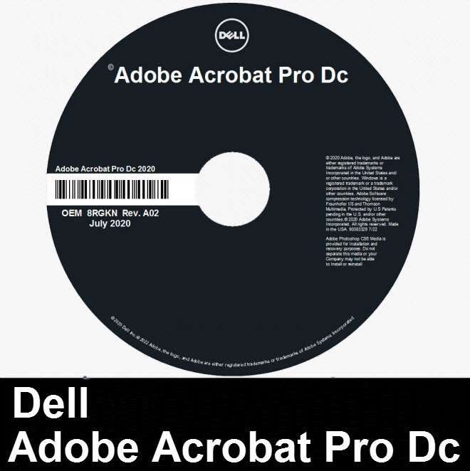Adobe Acrobat Pro DC 2020 Dell OEM CD No Subscription – The Express ...